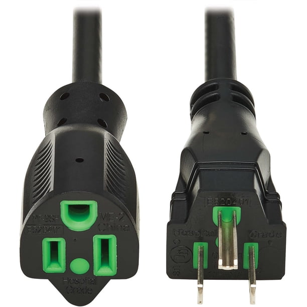 Tripp Lite Safe-IT 15ft Hospital Grade 5-15P/5-15R Extension Cord ...