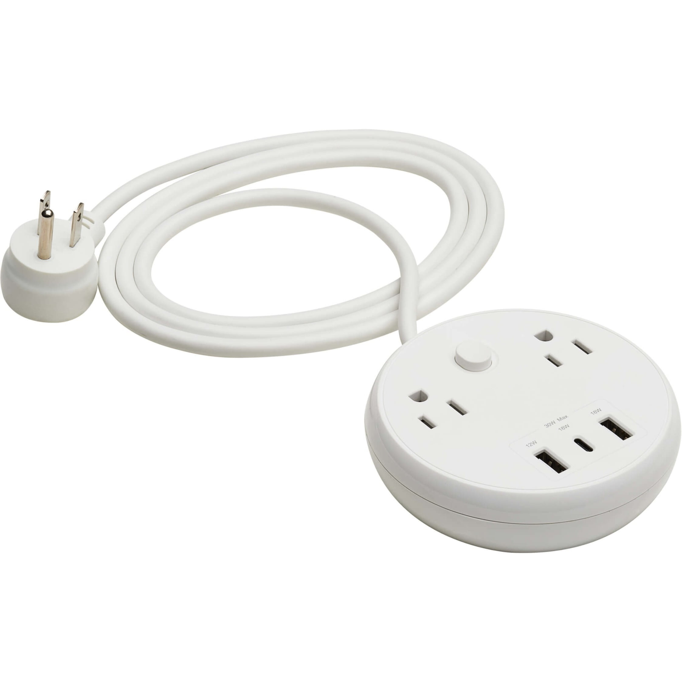 Tripp Lite Safe-IT 30W 2-Outlet Surge Protector w/6ft Cord White ...