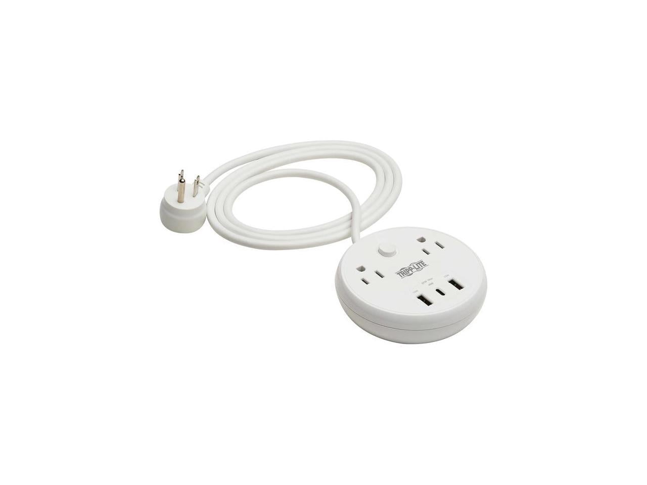 Tripp Lite Safe-IT 57W 2-Outlet Surge Protector - 5-15R Outlets, 3 USB ...