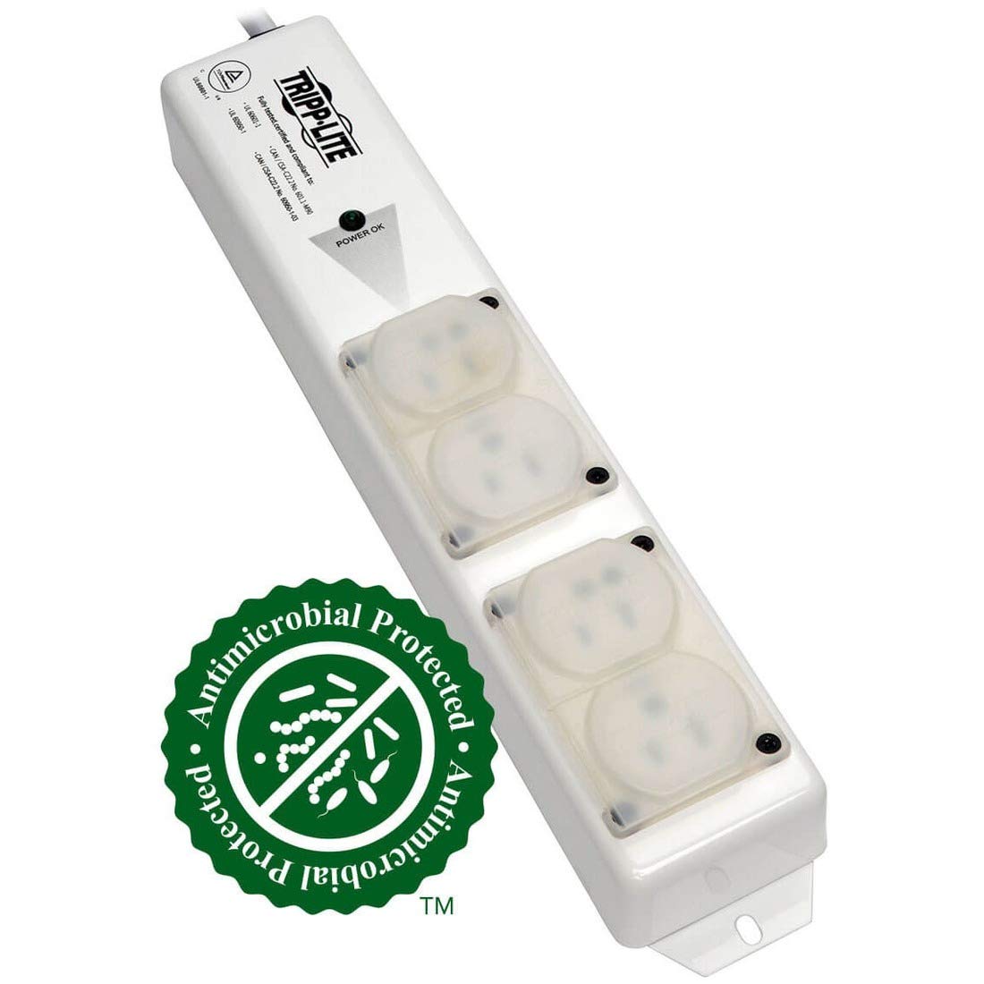 Tripp Lite Safe-IT Hospital-Grade Power Strip for Patient-Care Vicinity ...