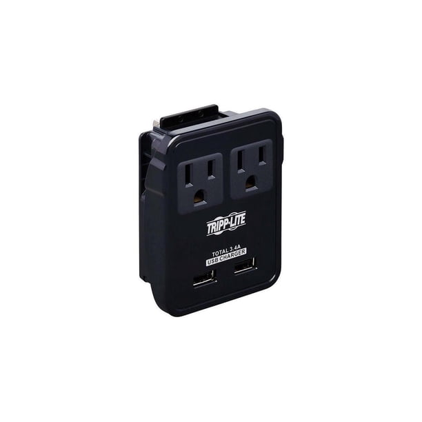 Tripp Lite Safe-IT SK2UTRAVAM 2-Outlets Power Plug - Walmart Business ...