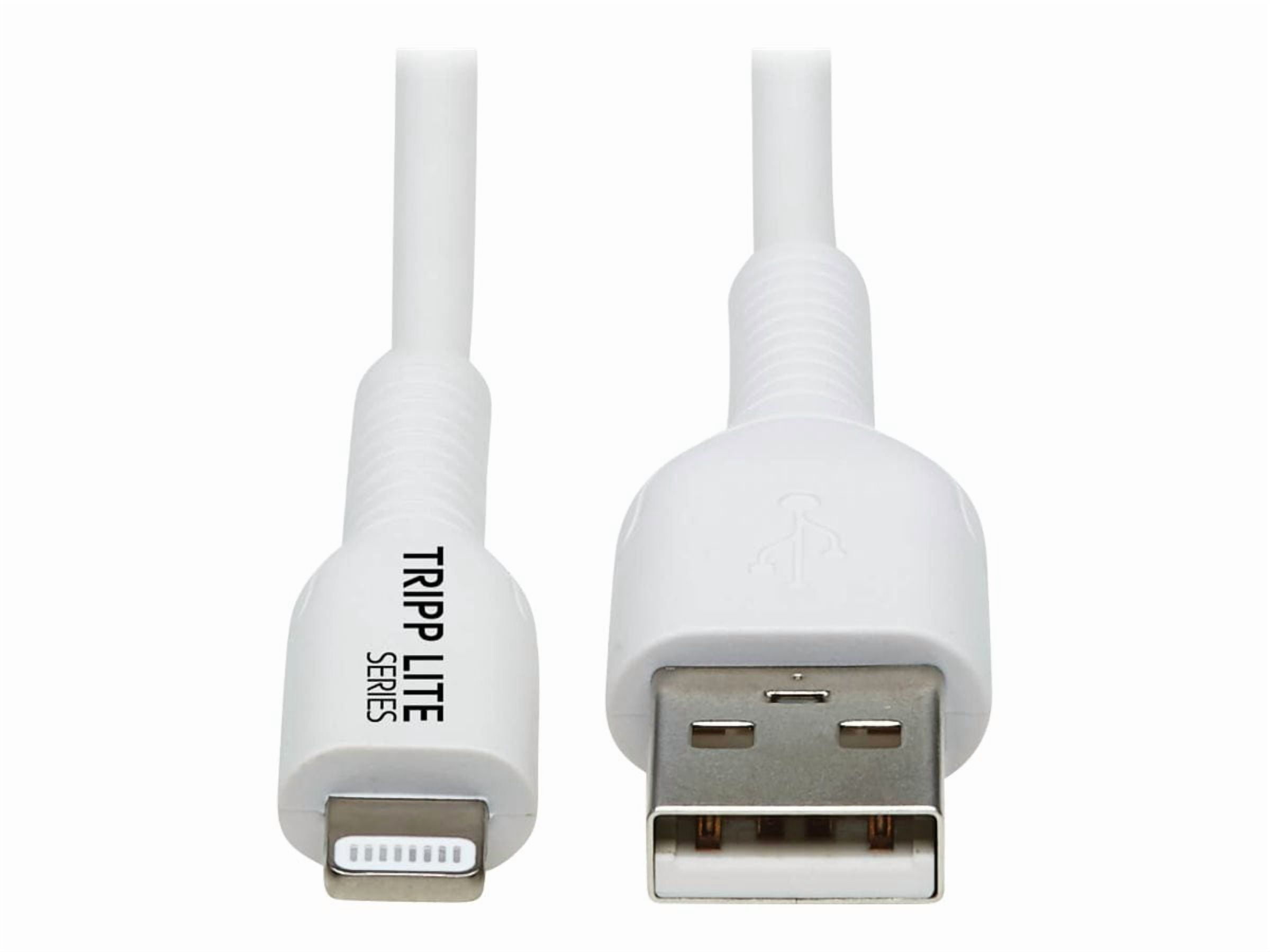 Tripp Lite 2m Safe-IT USB-A to Lightning Sync/Charge Cable White ...