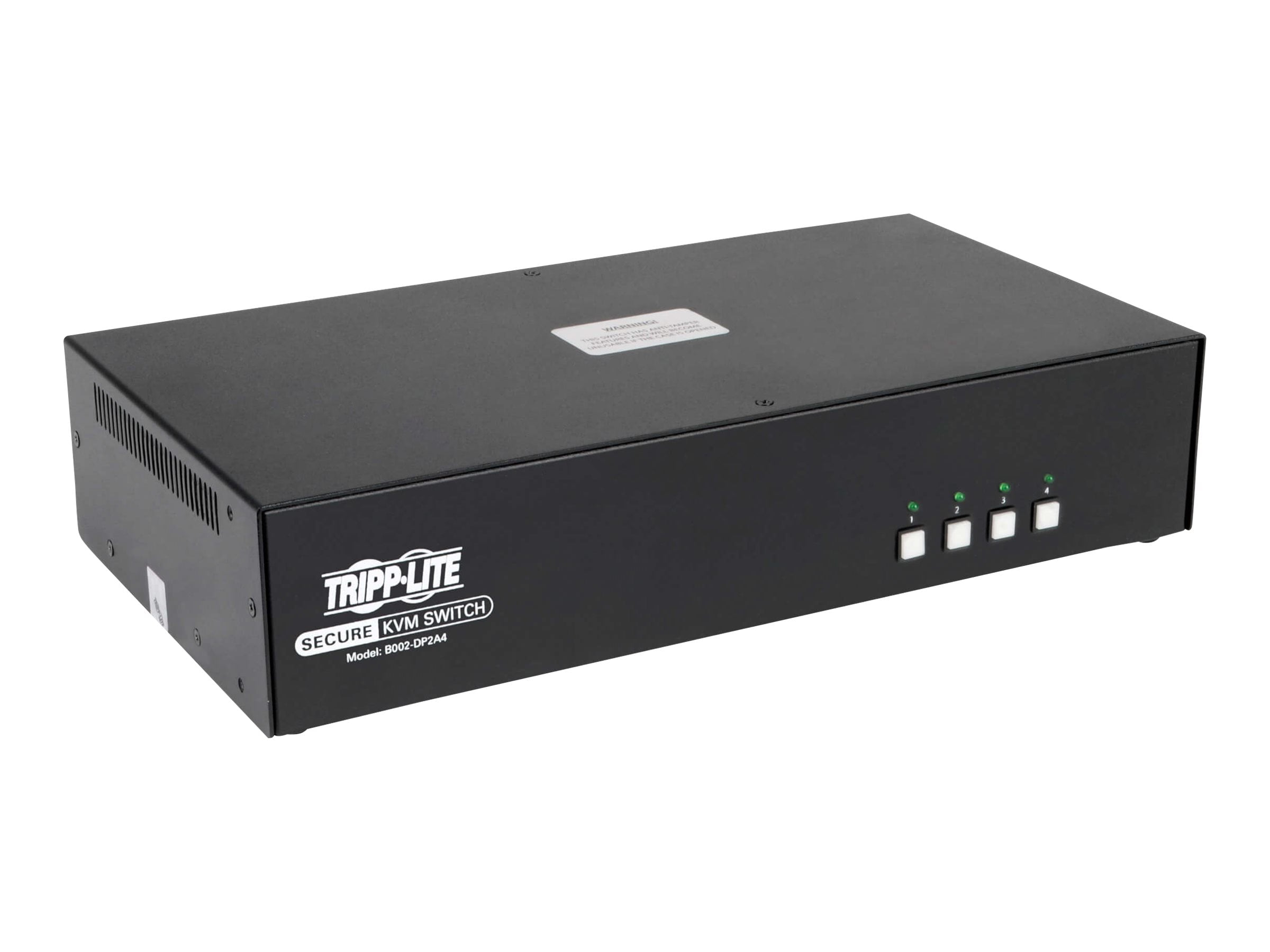 Tripp Lite Secure 4 Port KVM Switch, DisplayPort to DisplayPort, Dual ...