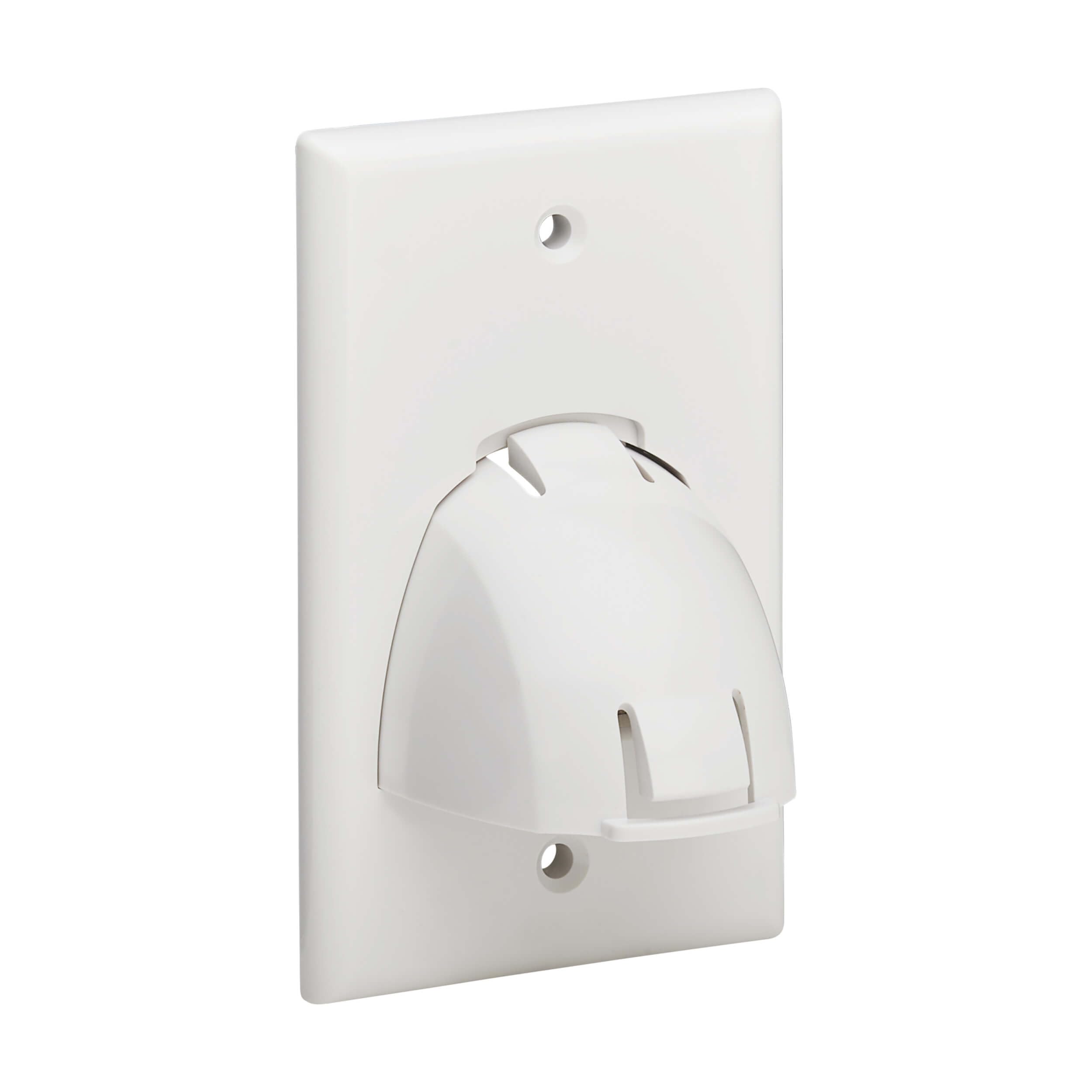 Tripp Lite Single-Gang Bulk Cable Routing Wall Plate, Swappable Up or ...