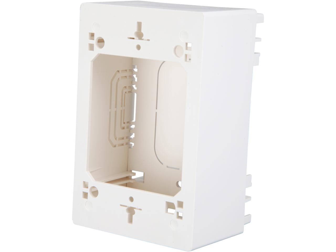 Tripp Lite Single-Gang Surface-Mount Junction Box, Wallplate, White ...