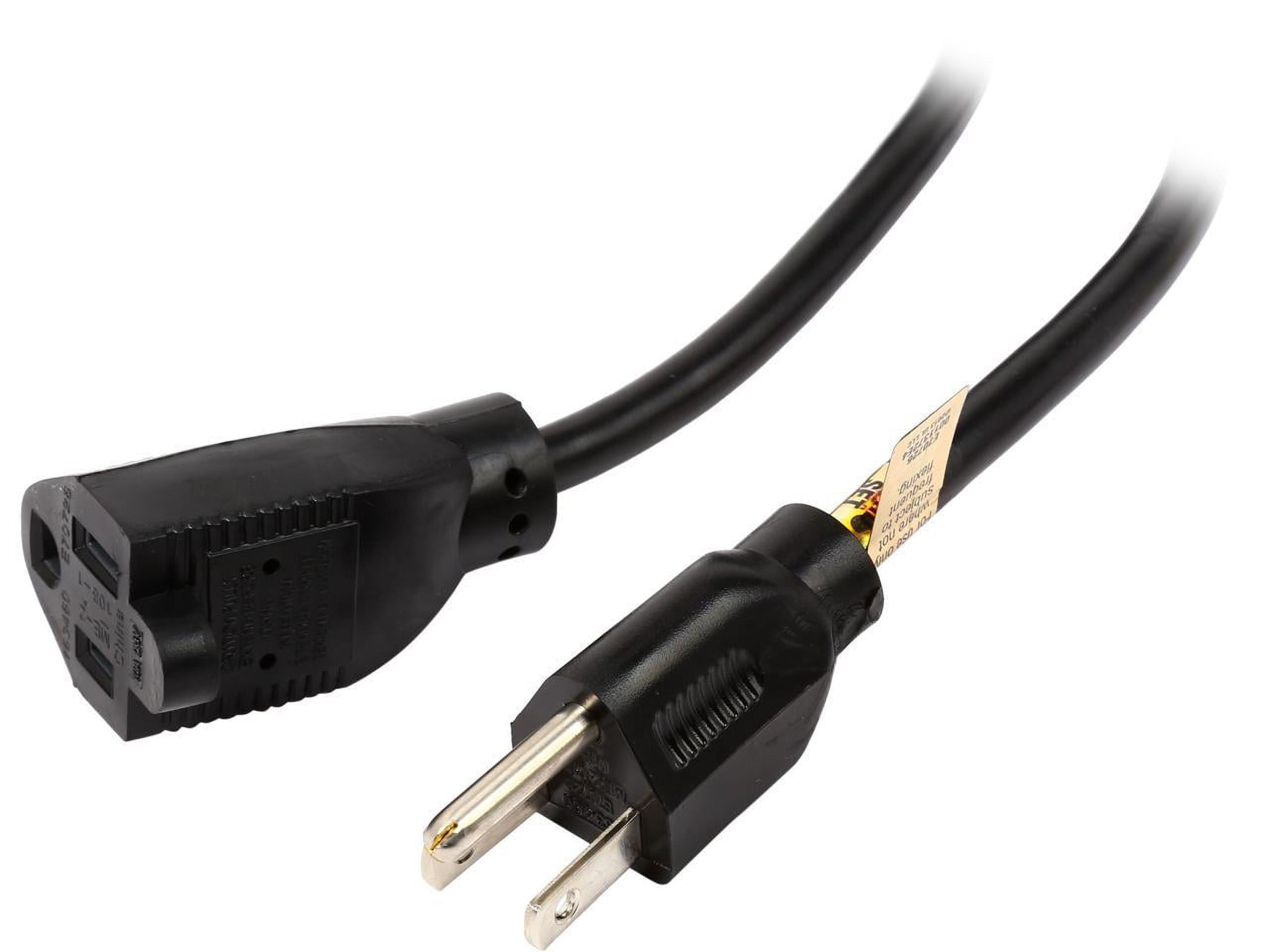 tripp lite standard power extension cord 10a, 18awg (nema 5-15p to nema ...