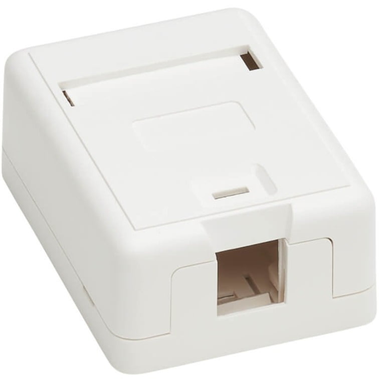 Tripp Lite Surface-mount Box For Keystone Jack 1 Port White N082001wh ...