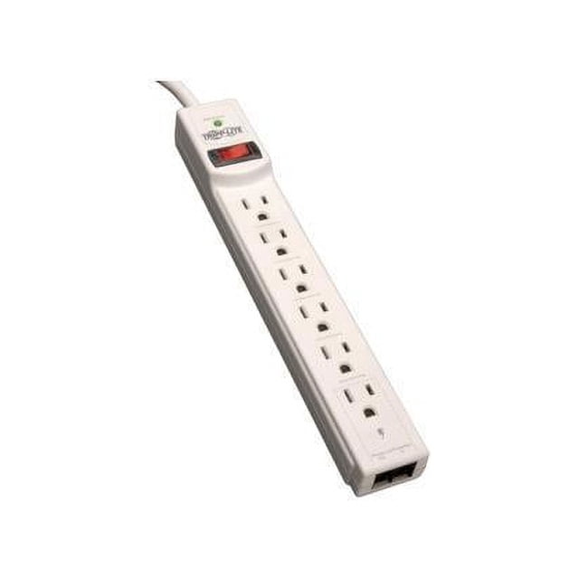 Tripp Lite TLP608TEL 6-Outlet Surge Protector - Walmart Business Supplies