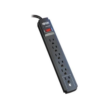 Tripp Lite TLP606USBB Protect It! 6-Outlet Surge Protector with 2 USB ...