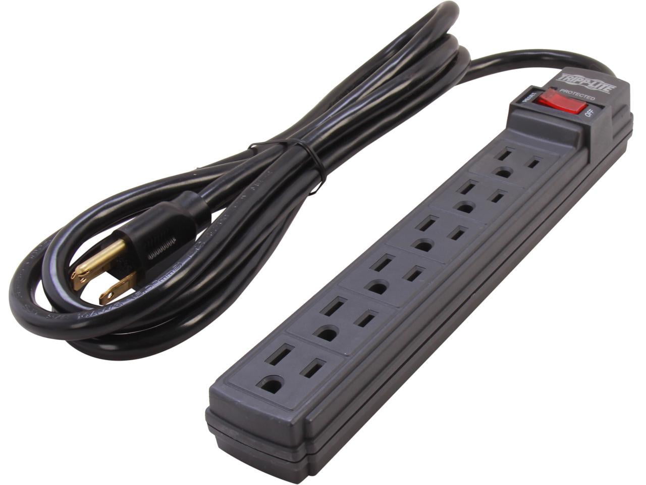 Tripp Lite TLP6B 6-Outlet, 6ft. cord Surge Protector - Walmart.com