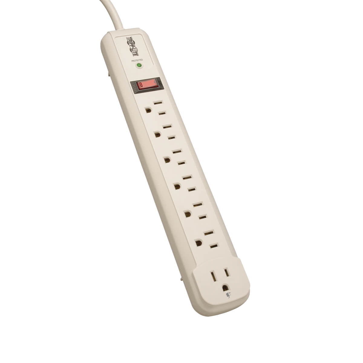 Tripp Lite TLP74R Protect It! 7-Outlet Surge Protector, 4ft Cord ...