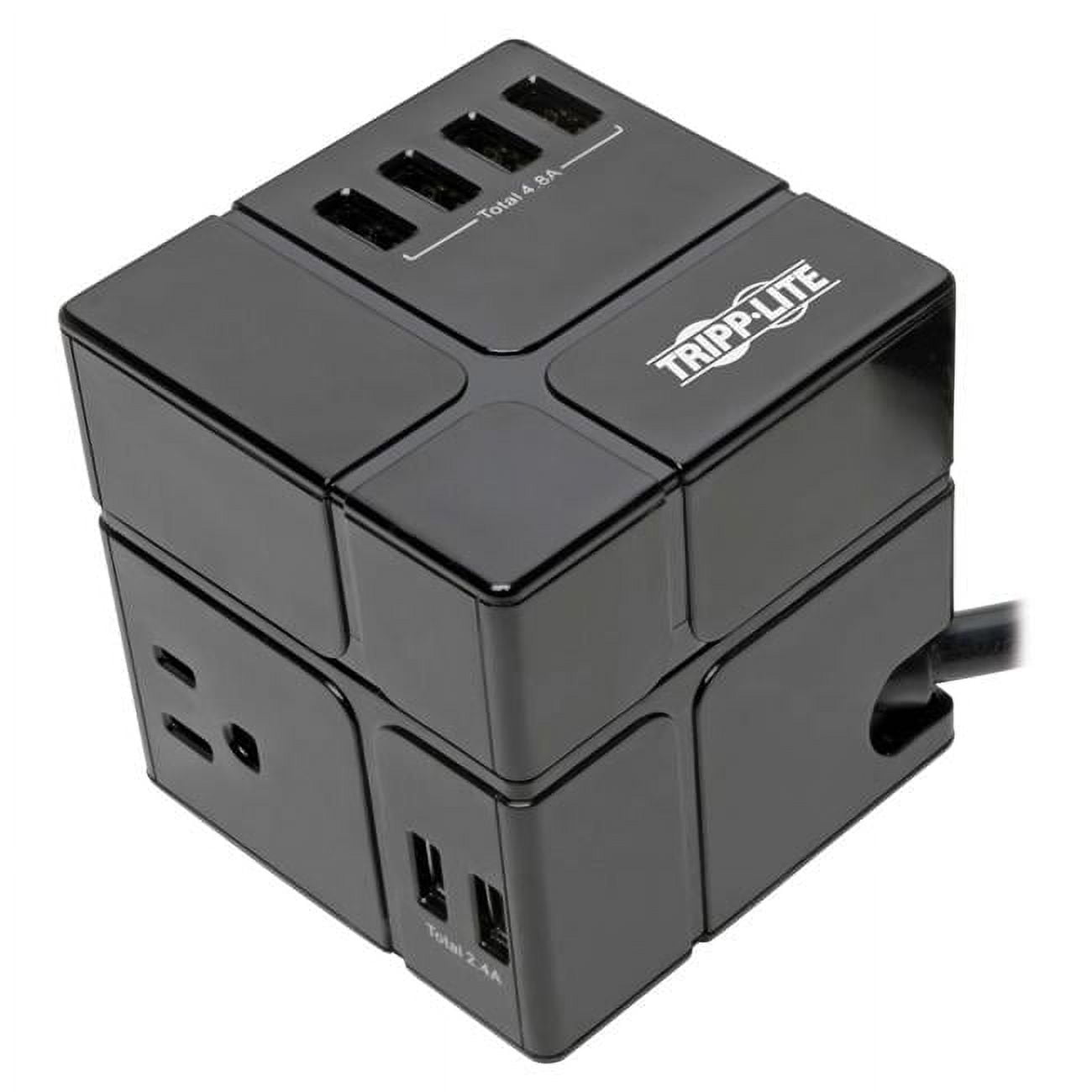 Tripp Lite Tlp368cubeuam 3-out 6 Usb Safe-it Cube Surge Protector ...