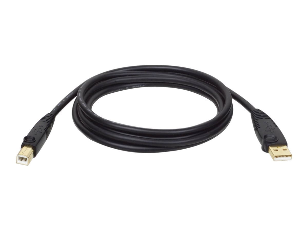 Tripp Lite U022-010 Black USB 2.0 Gold Plated A to B Device Cable - 10 ...