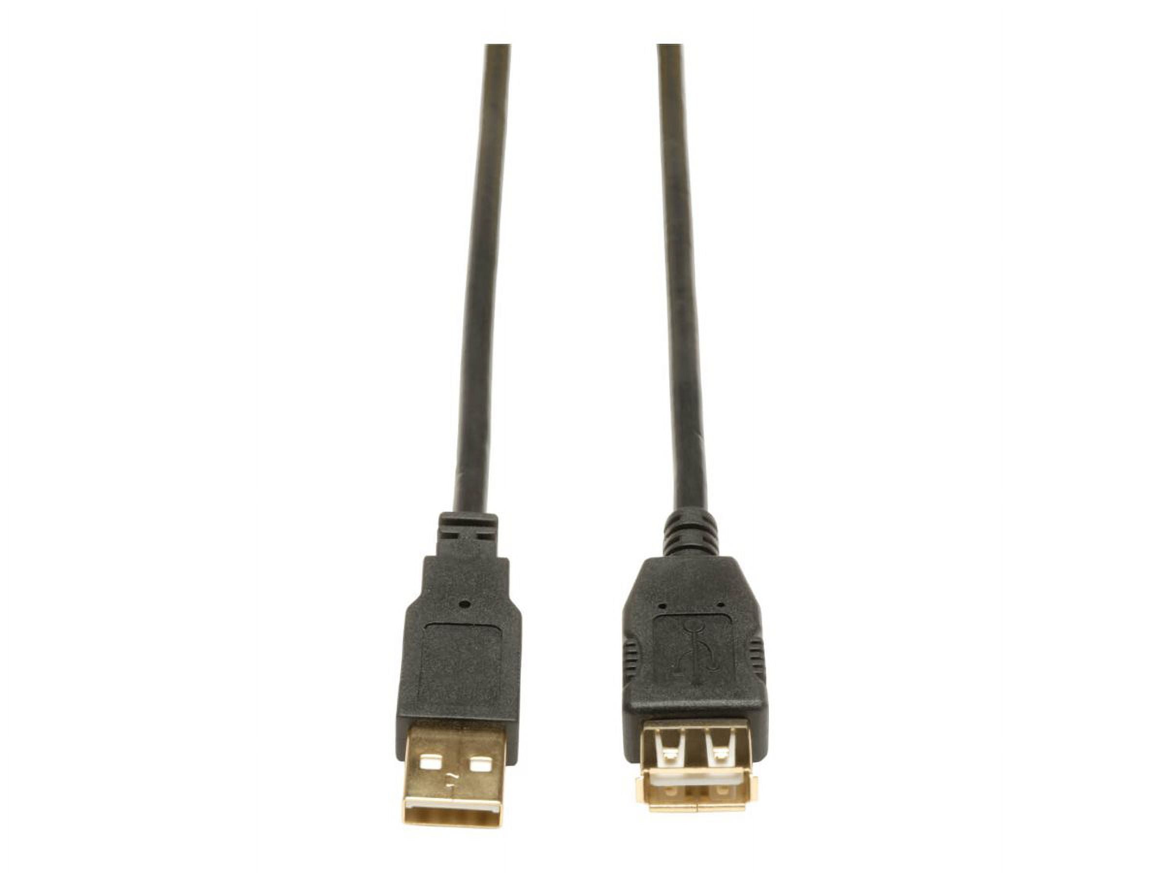Tripp Lite USB Extension Cable, USB-A Male to Female, 10 ft, Black Gold ...
