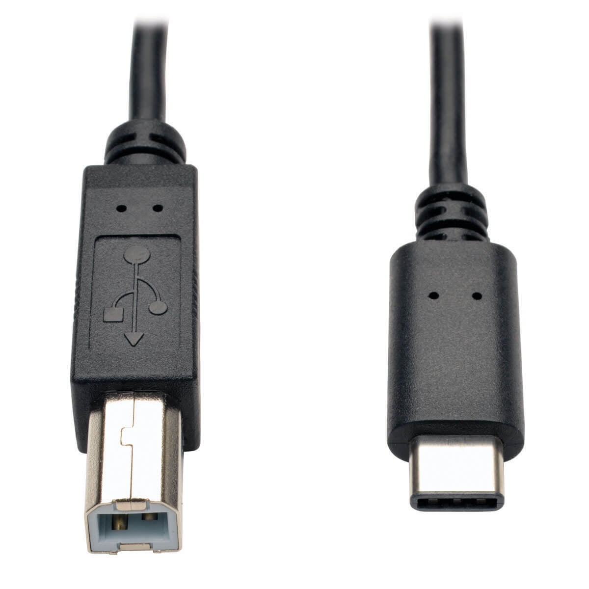 Tripp Lite, U040-006, USB Type-B Male to USB-C Hi-speed Cable, 1, Black ...