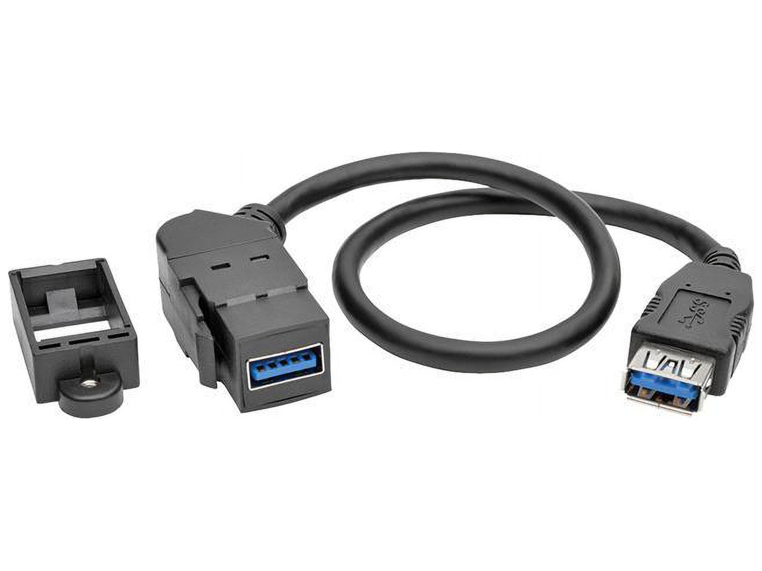 Tripp Lite USB 3.0 Keystone/Panel Mount Coupler Cable (F/F), All-in-One ...