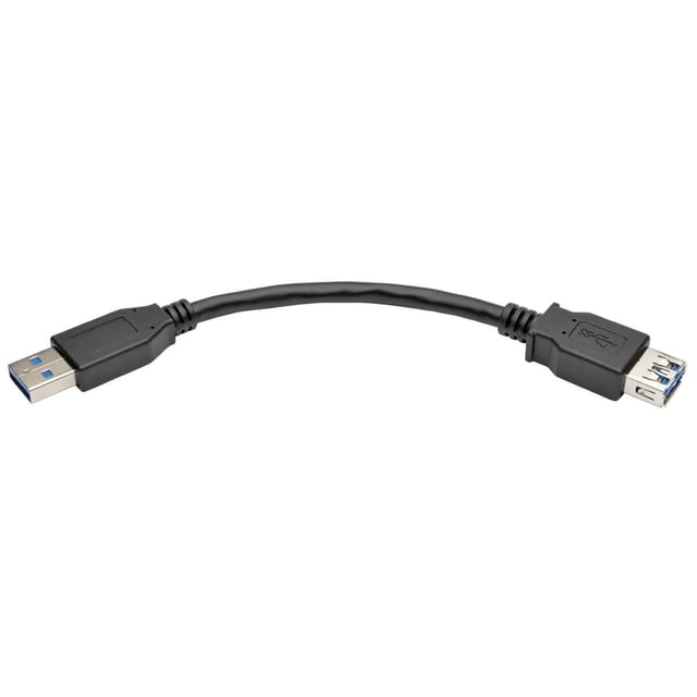Tripp Lite USB 3.0 SuperSpeed Type-A Extension Cable (M/F), Black, 6 in ...