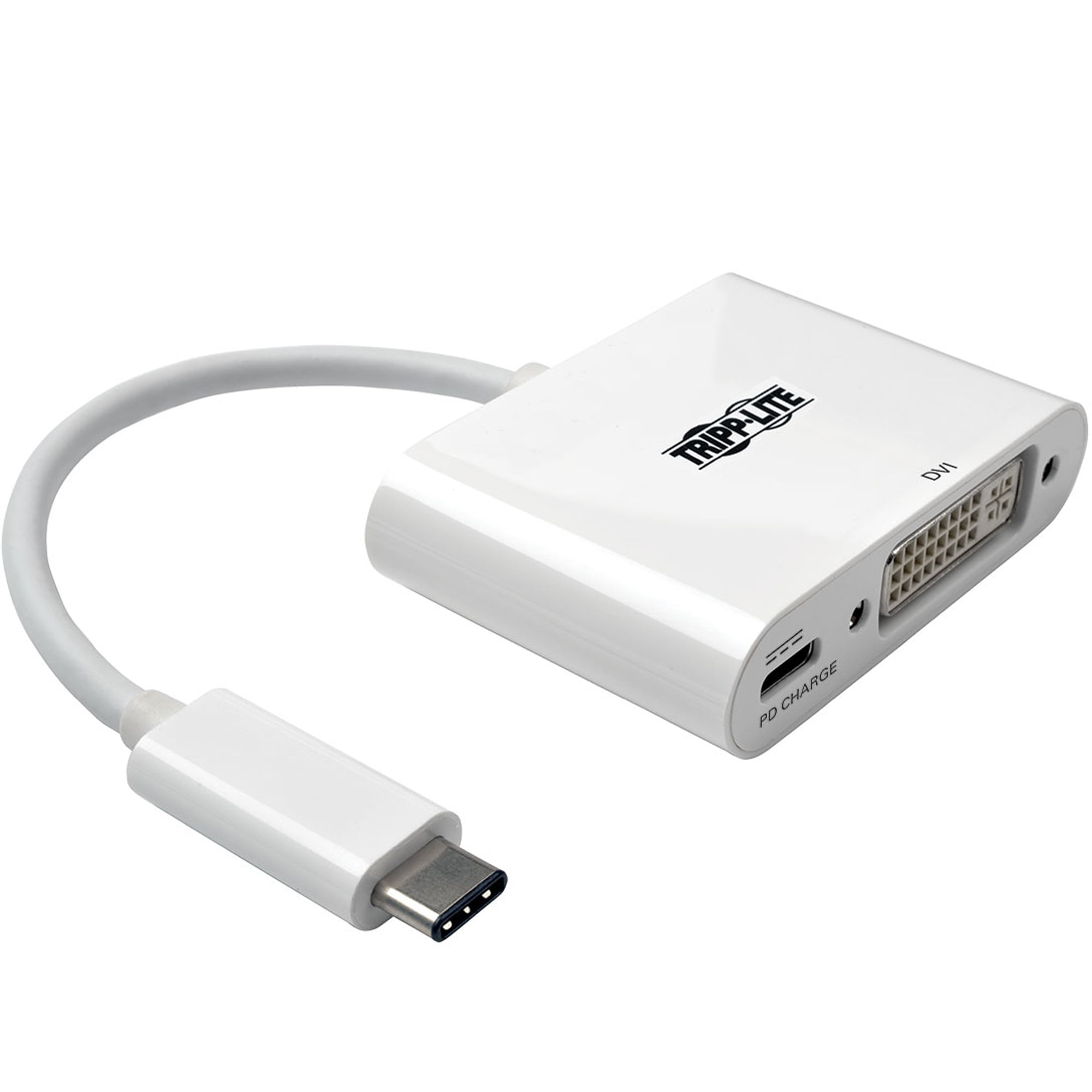 Tripp Lite USB 3.1 Gen 1 USB-C to DVI Adapter with USB-C PD Charging ...