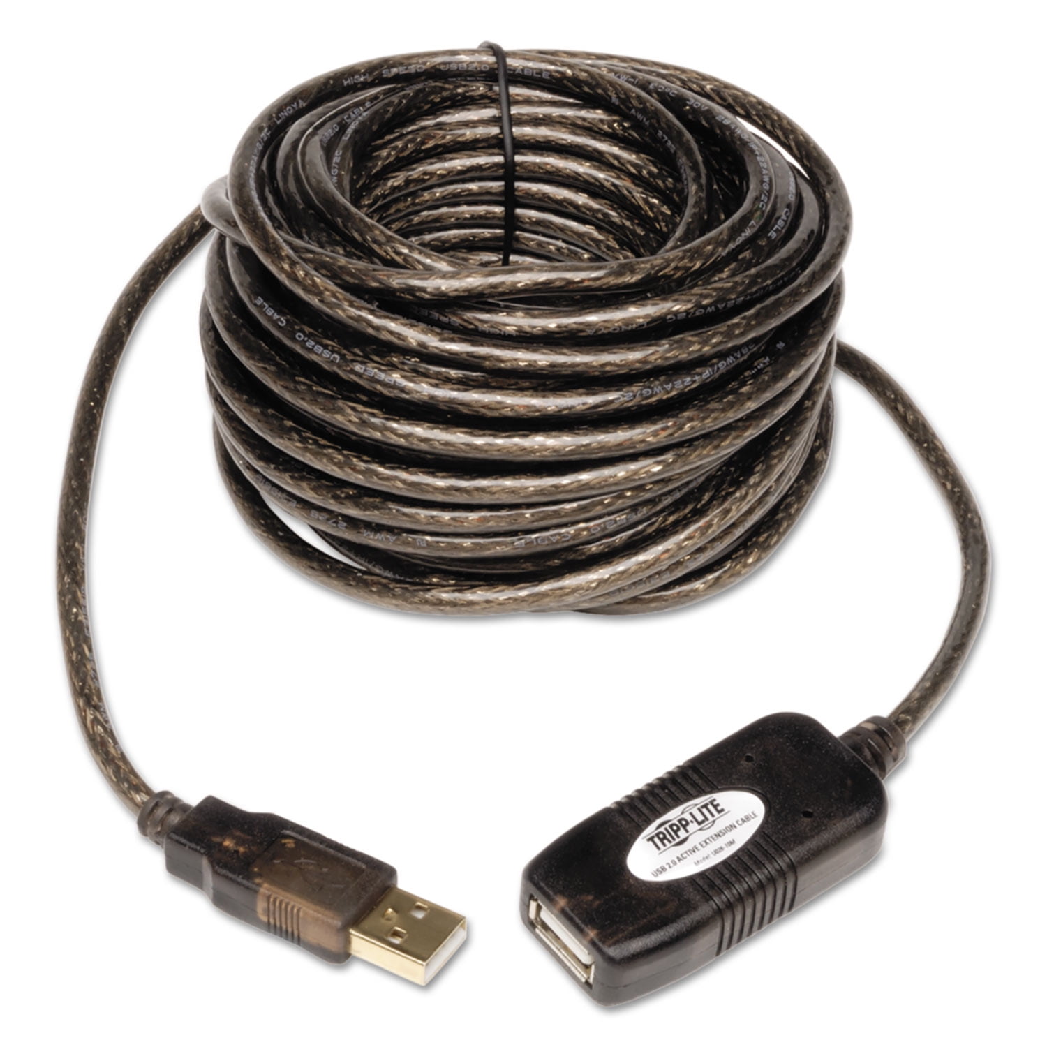 Tripp Lite 16ft USB 2.0 Active Extension Cable, High Speed Data ...