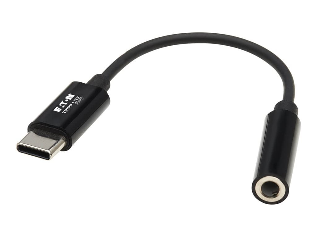 Tripp Lite USB-C to 3.5 mm Headphone Jack Adapter - 7.92" Mini-phone ...
