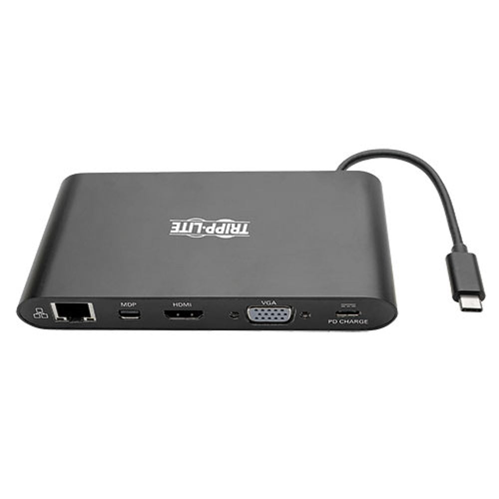 Tripp Lite USB C Docking Station 4k USB Hub HDMI VGA mDP Gbe Charging ...