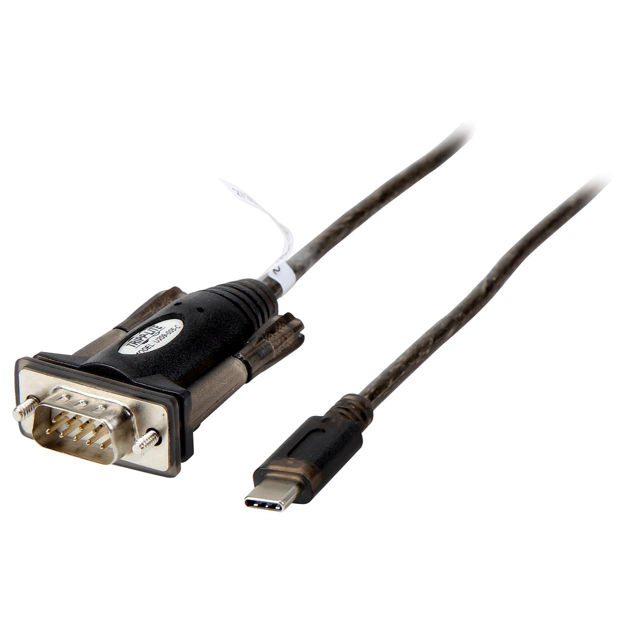 Tripp Lite 5ft USB-C to DB9 Serial Adapter Cable (M/M) - Walmart.com
