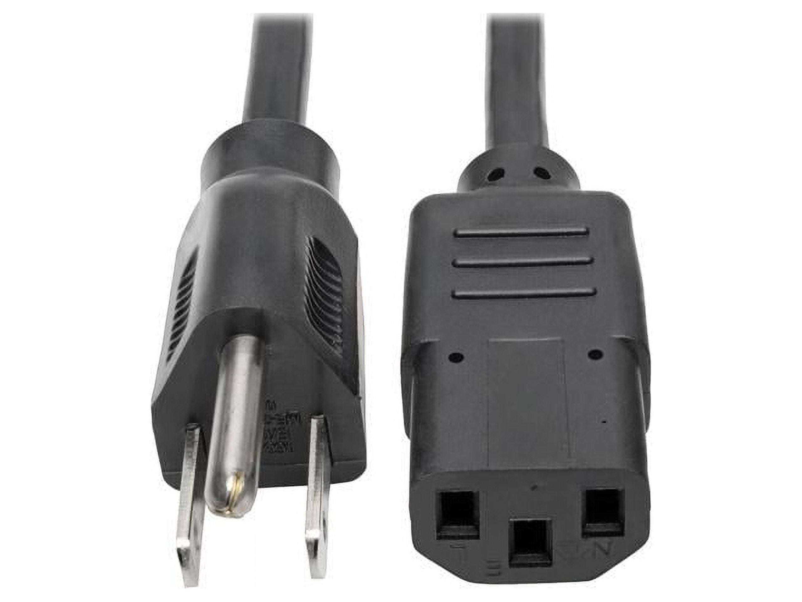 Tripp Lite Universal Computer Power Cord, 10A, 18AWG (NEMA 5-15P to IEC ...