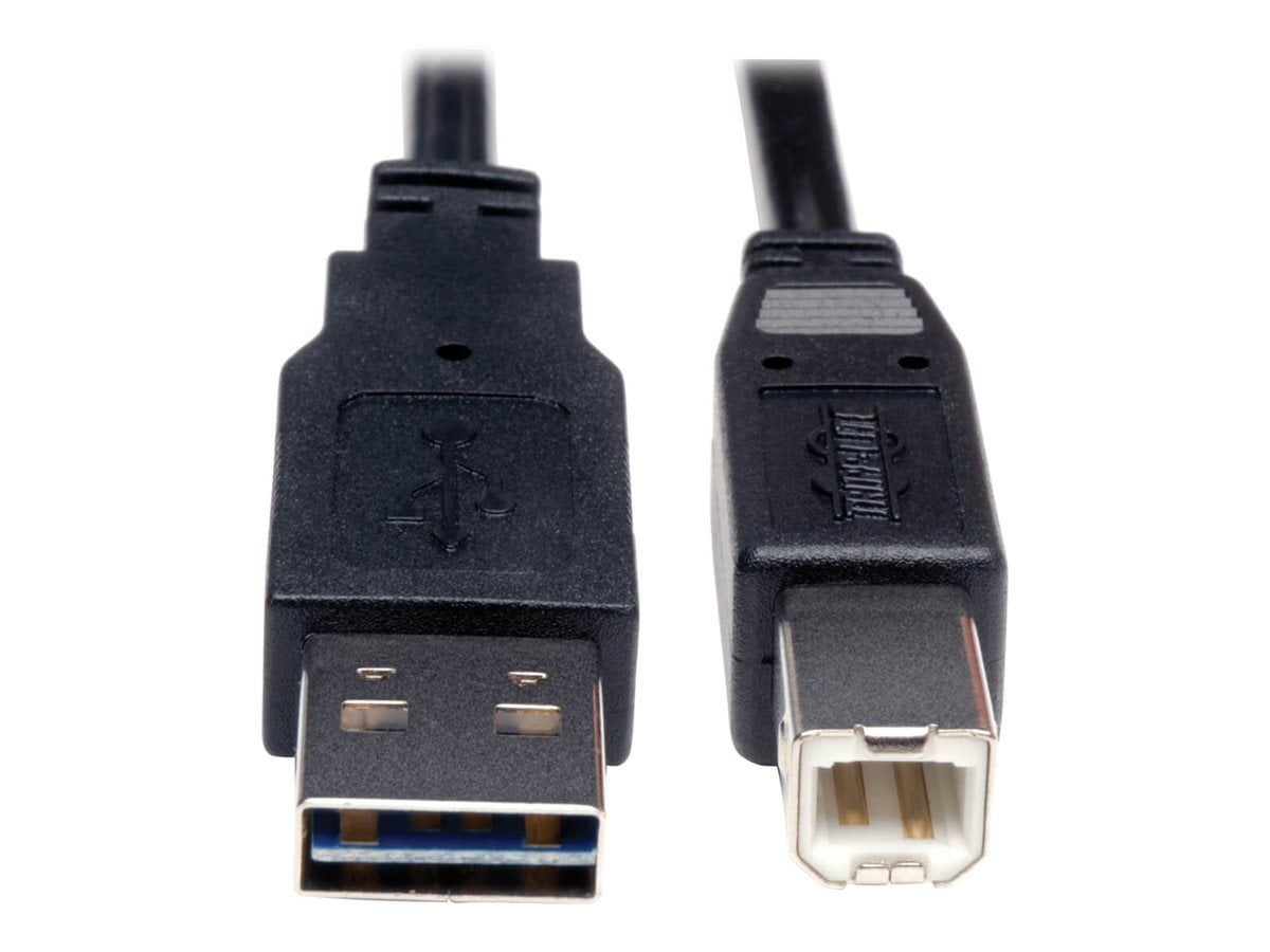 Tripp Lite Universal Reversible USB 2.0 A-Male to B-Male Device Cable ...