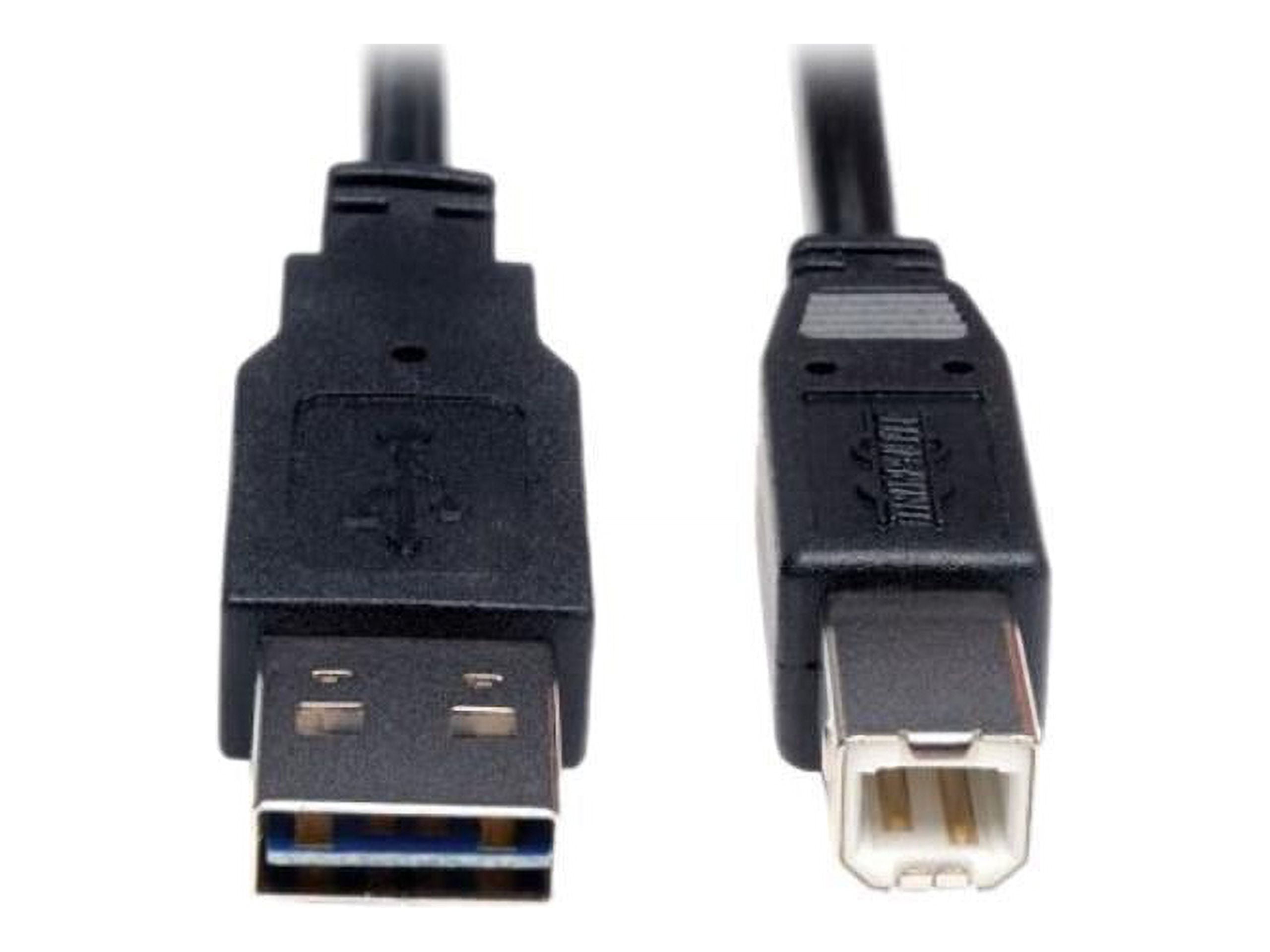 Tripp Lite Universal Reversible USB 2.0 A-Male to B-Male Device Cable ...