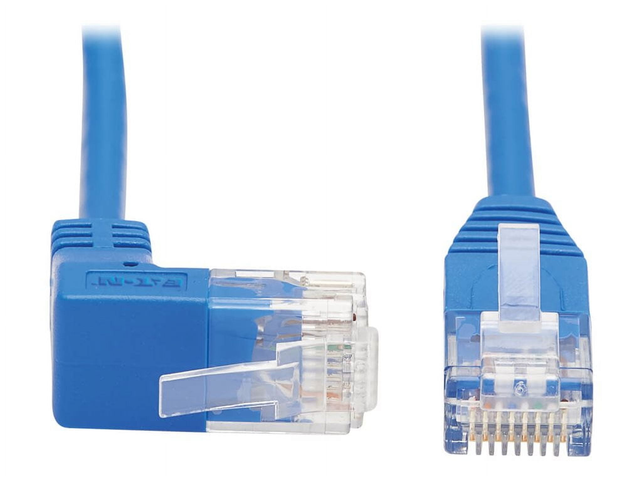 Eaton Tripp Lite Series Up-Angle Cat6 Gigabit Molded Slim UTP Ethernet Cable (RJ45 Right-Angle ...