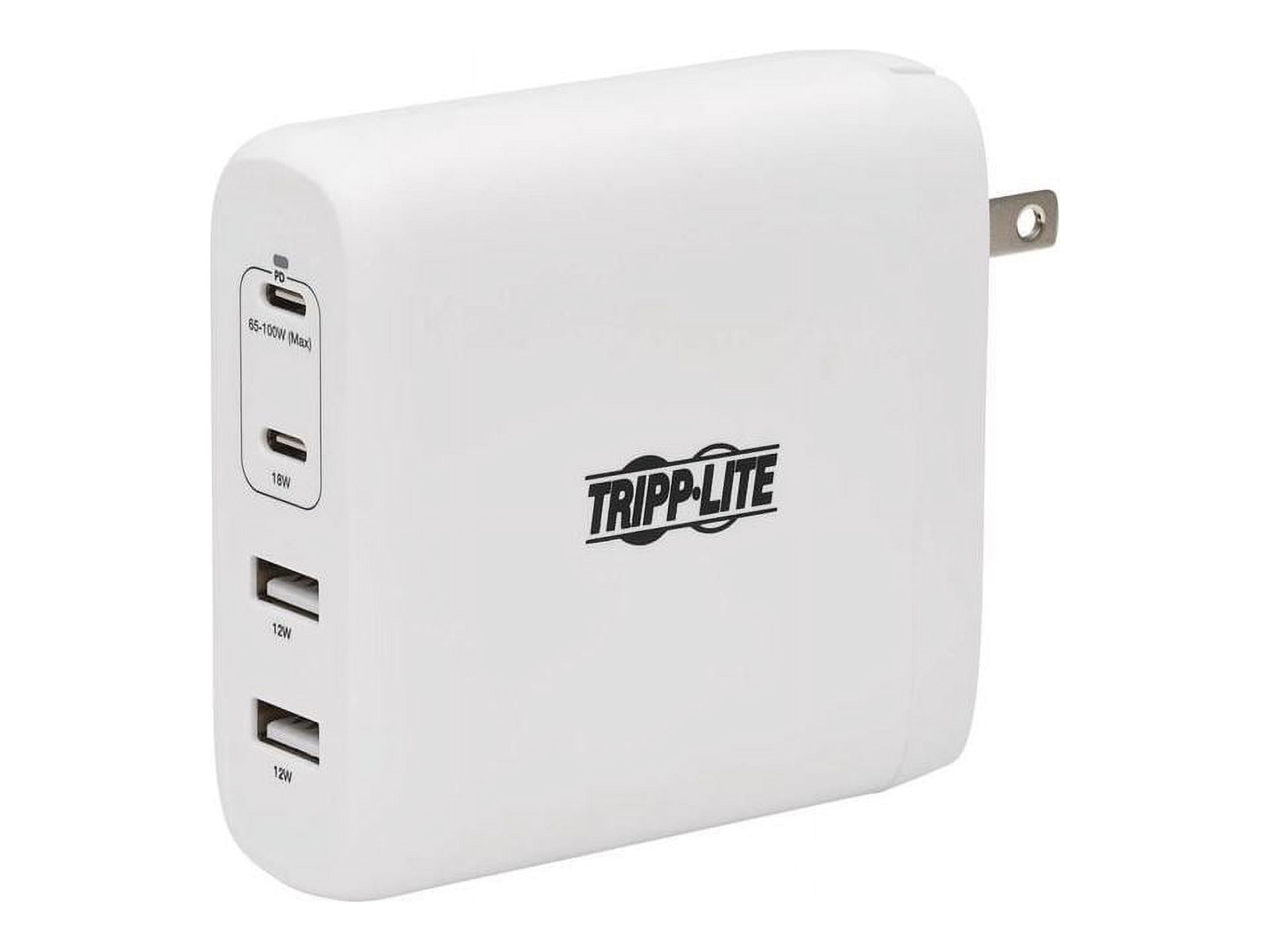 Tripp Lite USB C Wall Charger 4Port Compact 100W PD3.0 White ...