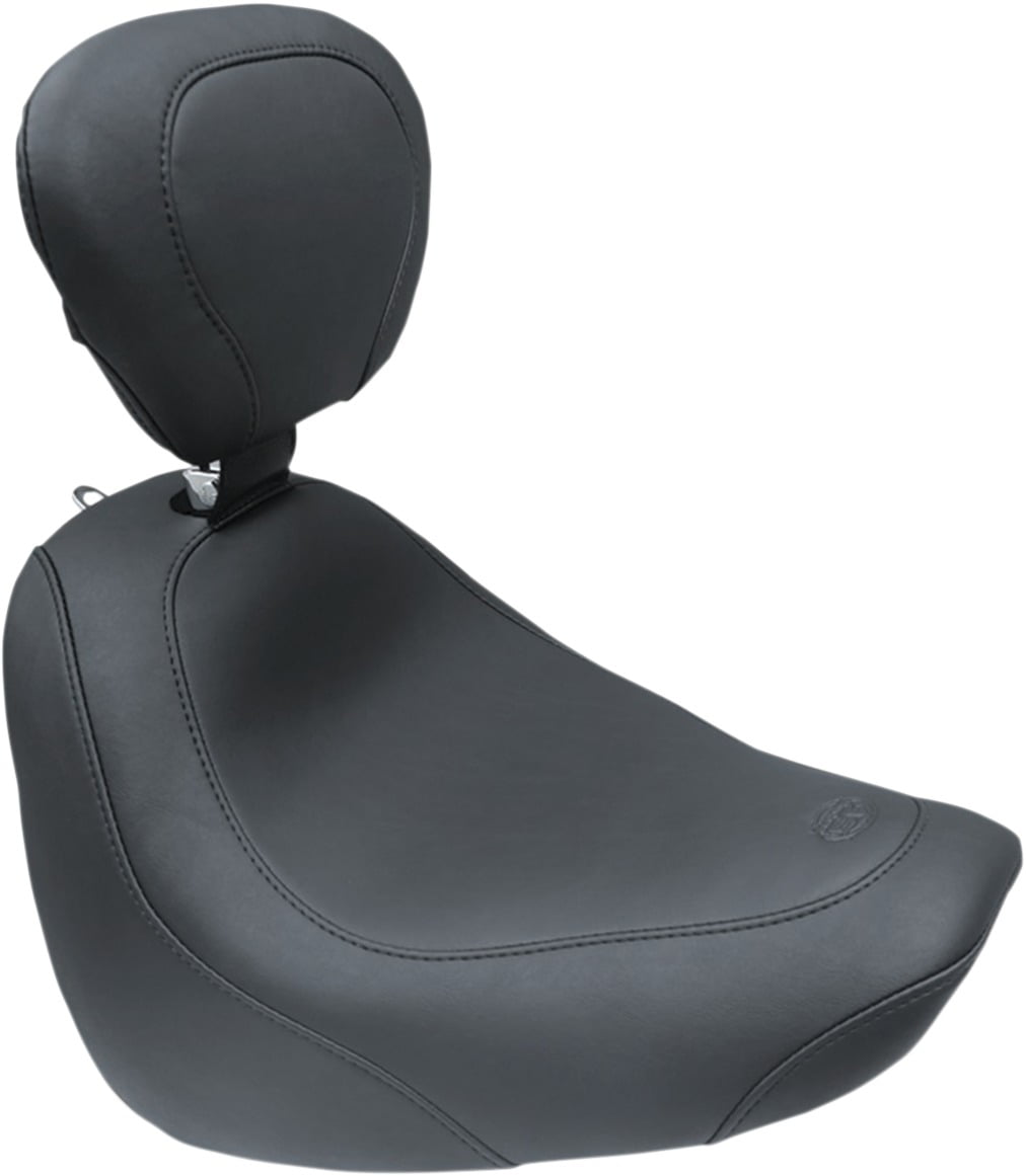 Tripper Wide Solo Seat with Driver Backrest (Black) for 18-20 Harley ...