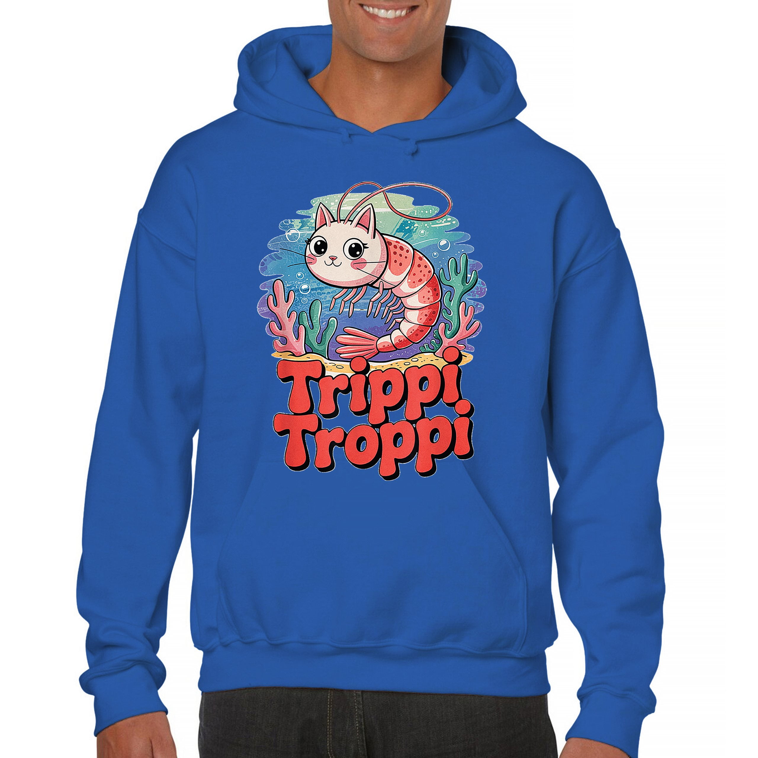 Trippi Troppi Shrim Cat Unisex Hoodie Italian Brainrot Gen Z Alpha Meme ...