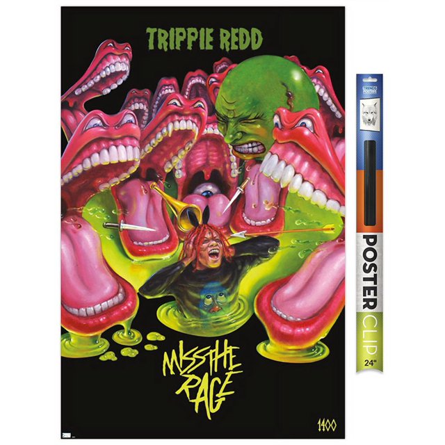 Trippie Redd - Miss the Rage Wall Poster, 22.375" x 34" - Walmart.com
