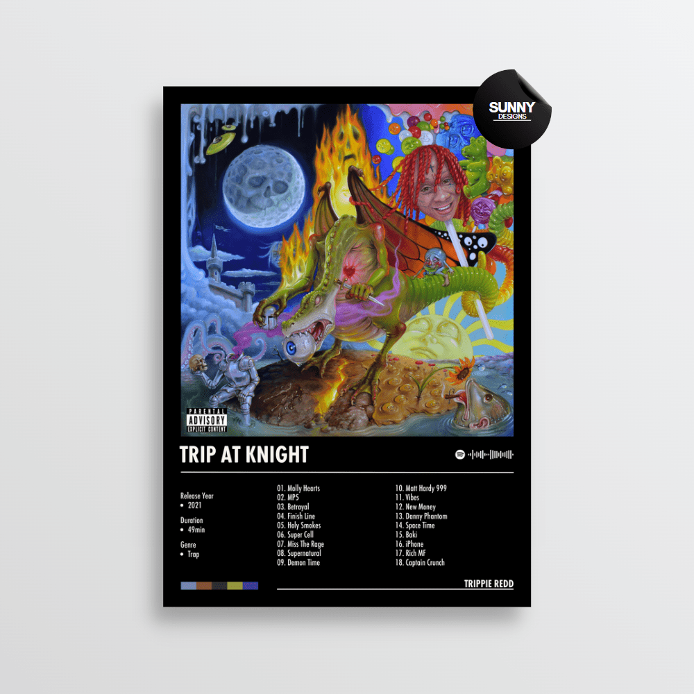 Trippie Redd - Trip at Knight, Album Cover Poster, Music Poster, Album ...