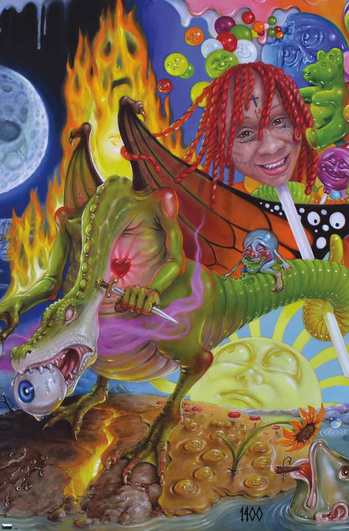 Trippie Redd Trip At Knight Album Cover Wall Poster 22 375 X 34