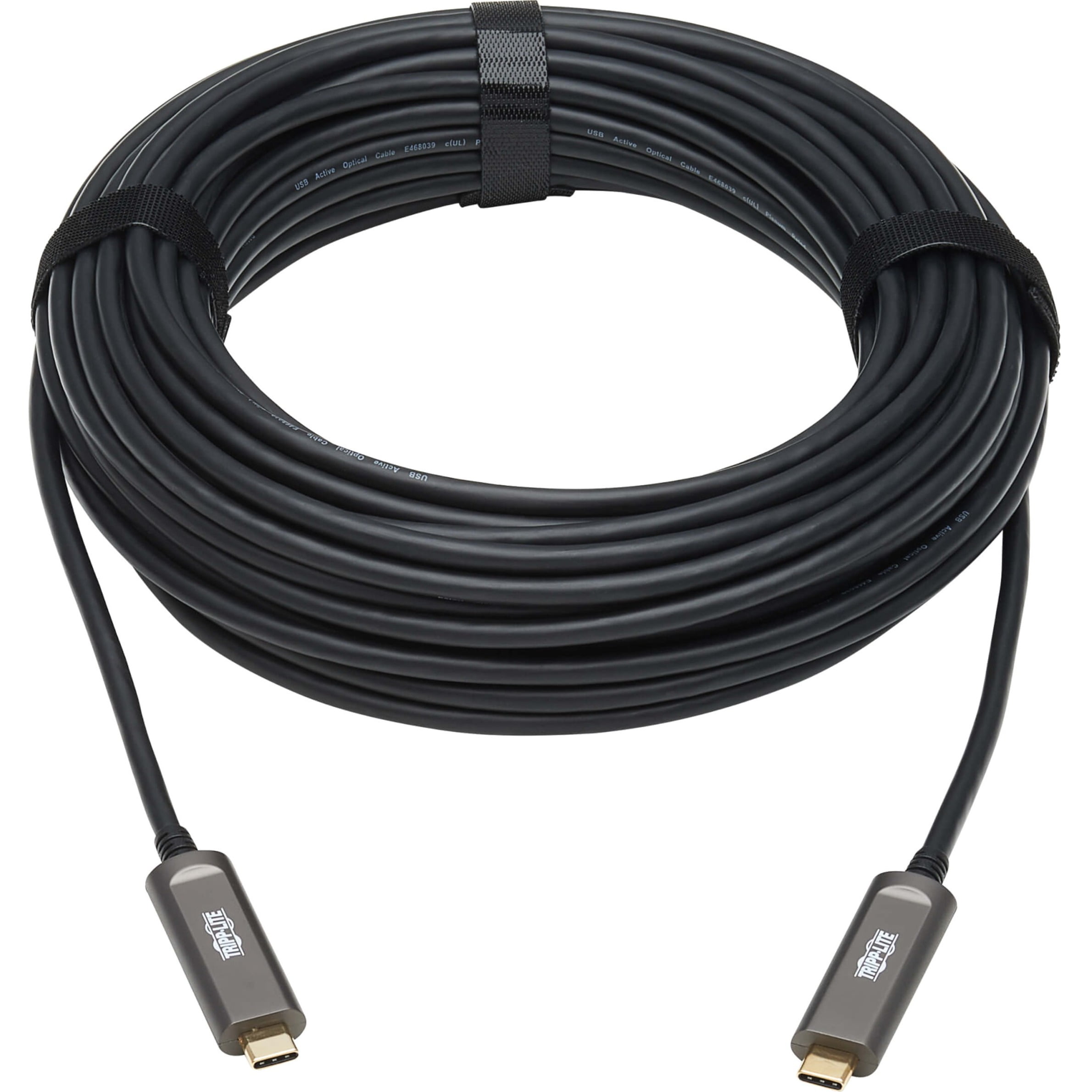 Tripp Lite USB-C Plenum-Rated Fiber AOC Cable (M/M) - Data Only, Black, 49ft - Walmart.com