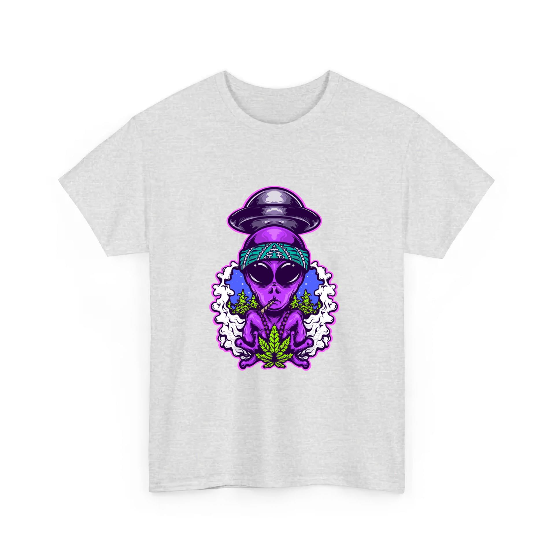 Trippy Alien Psychedelic Space Graphic Shirt, Cosmic Fantasy UFO Tee ...