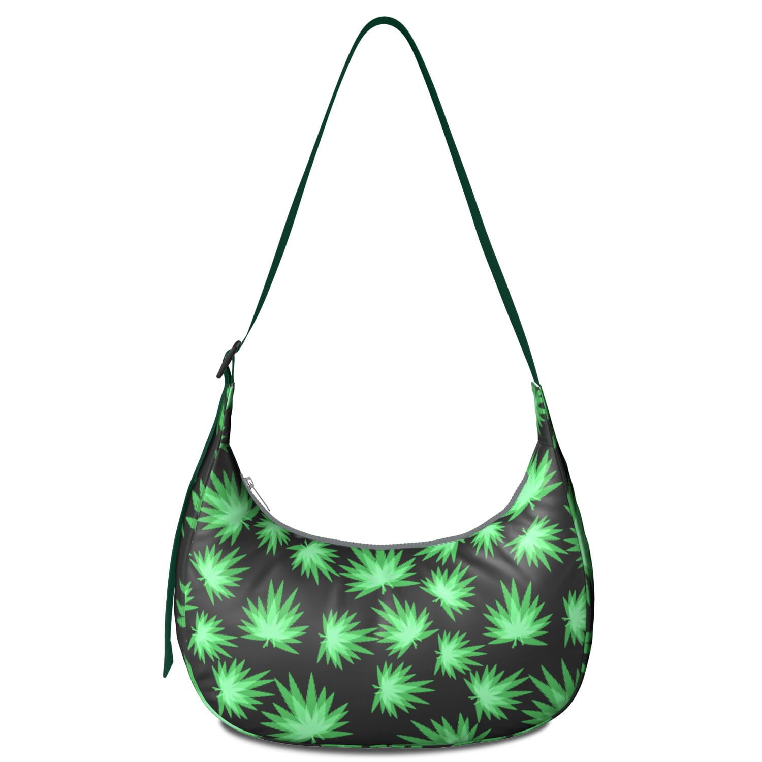 Trippy Cannabis Leaf Colorful Weed Crossbody Bag for Women Neon ...