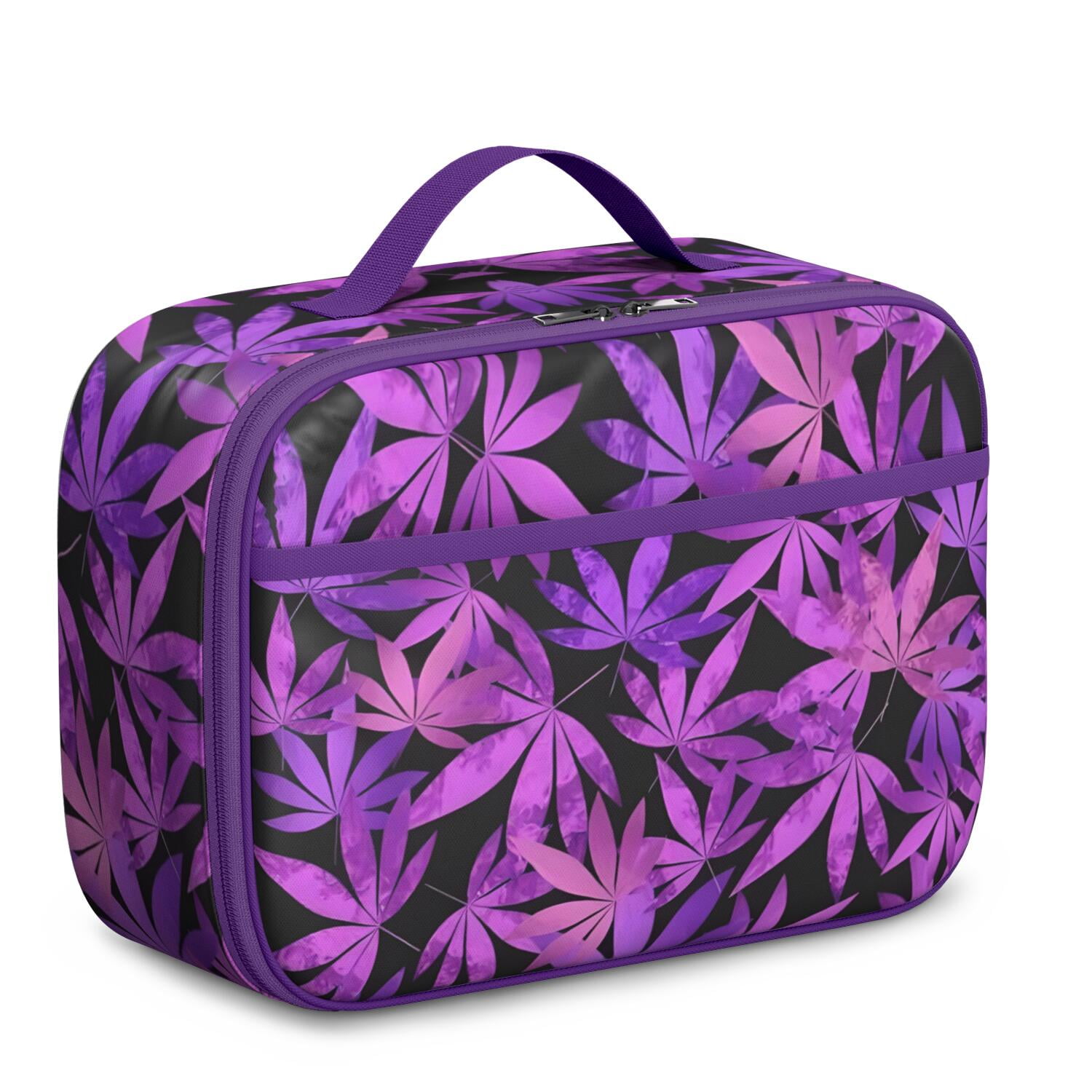 Trippy Cannabis Leaf Lunch Box - Spacious Capacity, Lightweight ...
