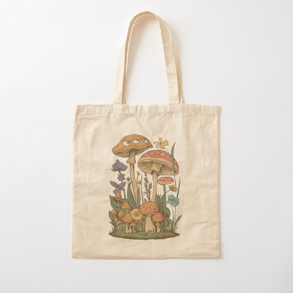 Trippy, Cottagecore, Forest, Cute, Newest Canvas Tote Bag, Family Gift ...