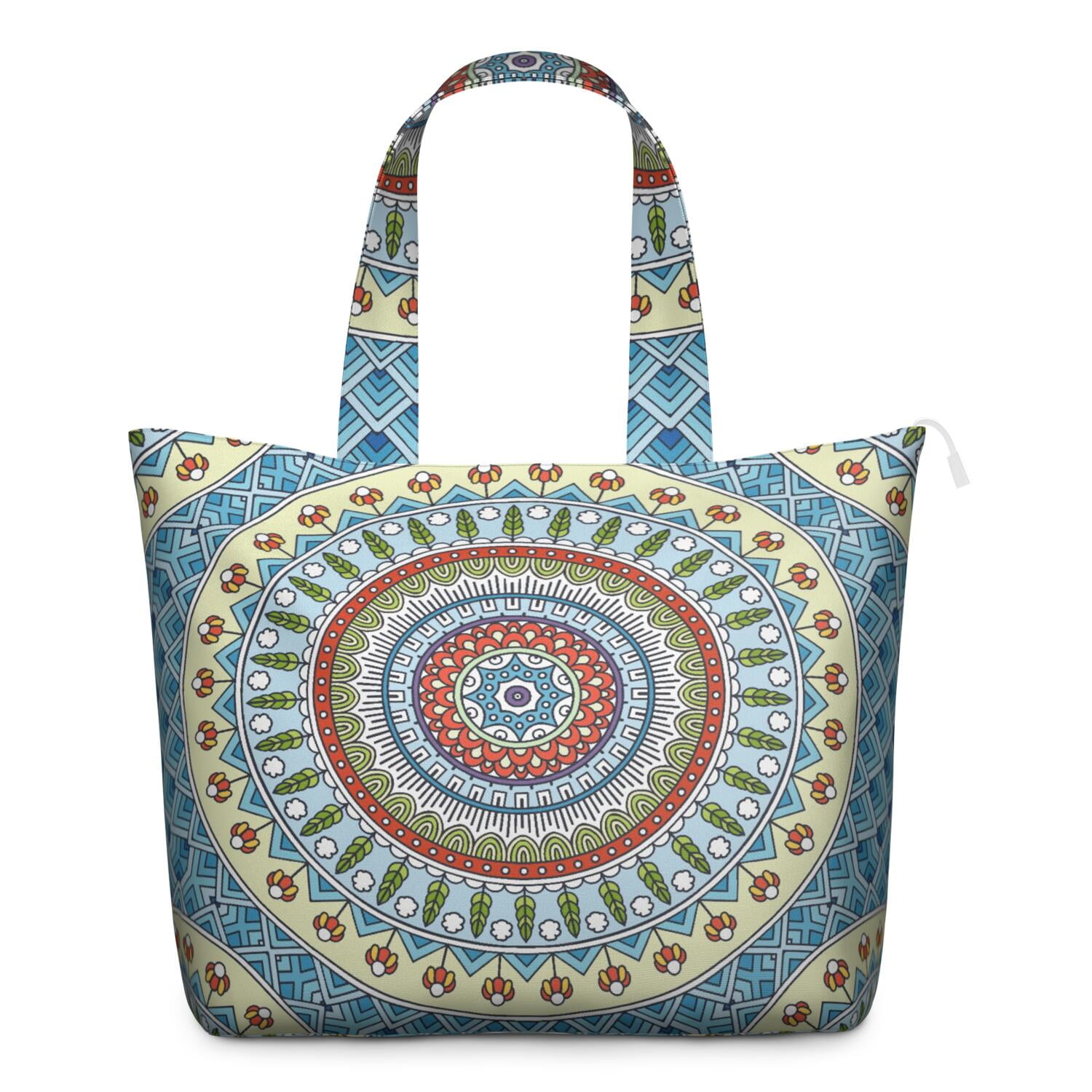 Trippy Geometric Patterns Travel Bag Psychedelic Mala Art Duffel ...