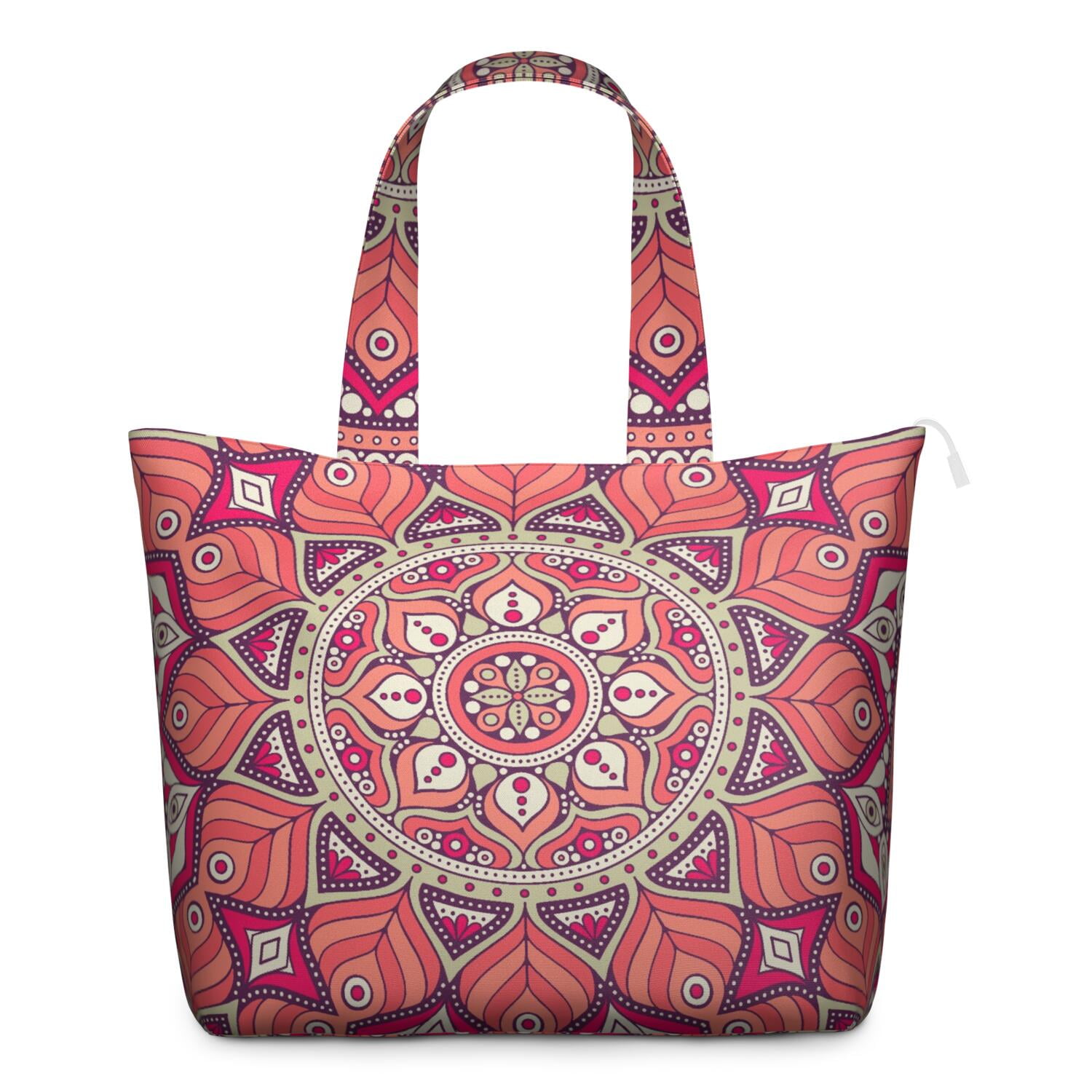 Trippy Geometric Patterns Travel Bag Psychedelic Mala Art Duffel ...