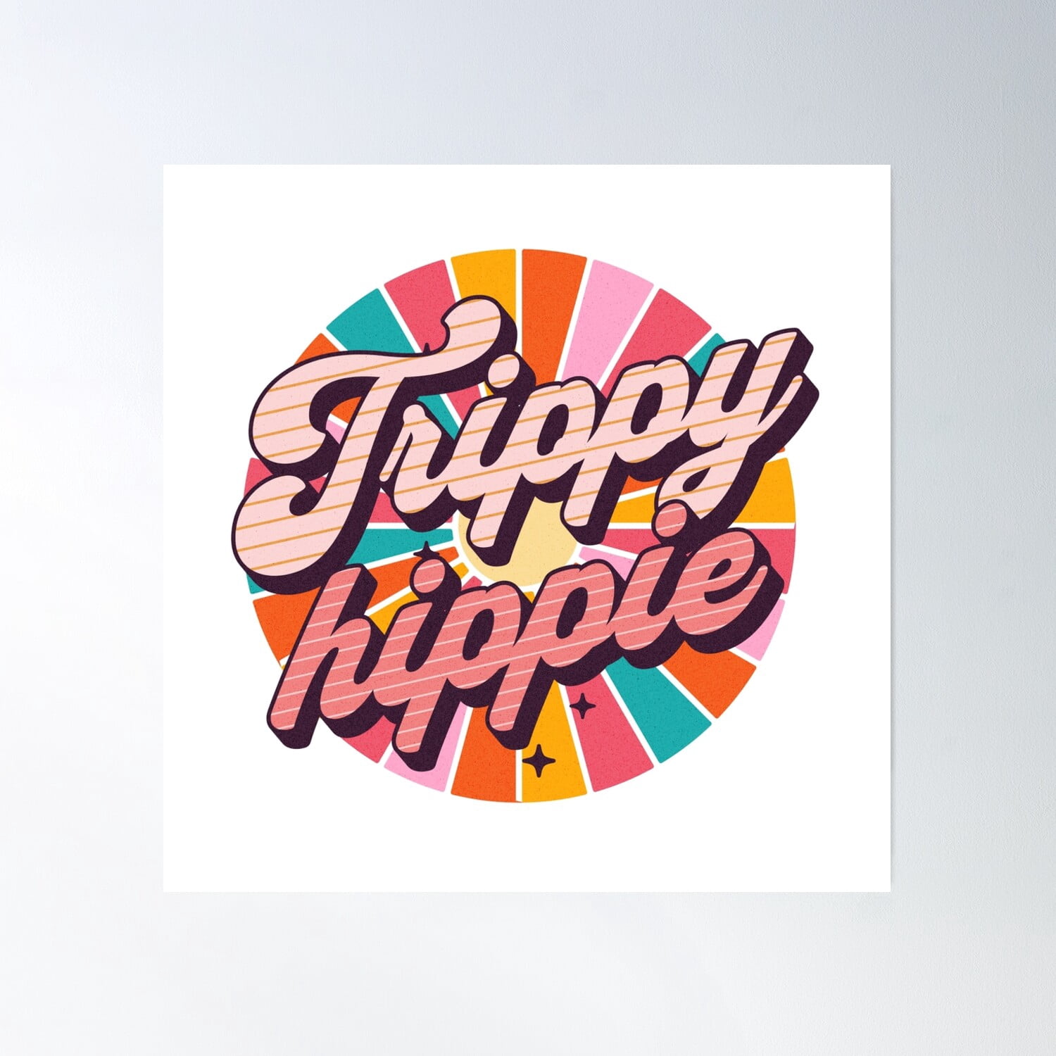 Trippy Hippie - Stay Trippy - Hippie Christmas Gift Idea Poster Wall ...