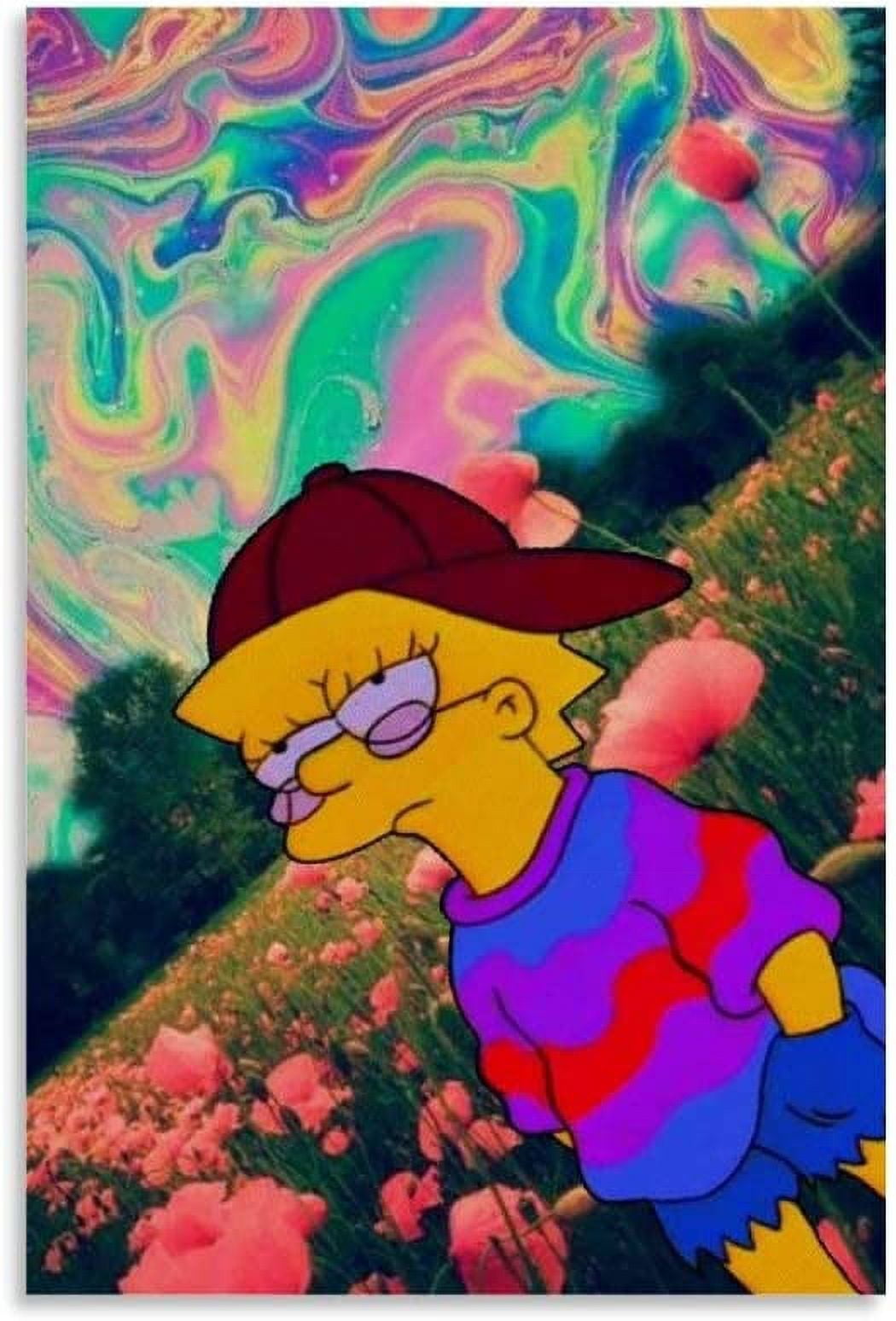 Trippy Lisa Simpson Hippie Jigsaw Puzzles 500 Pieces For Adults ...