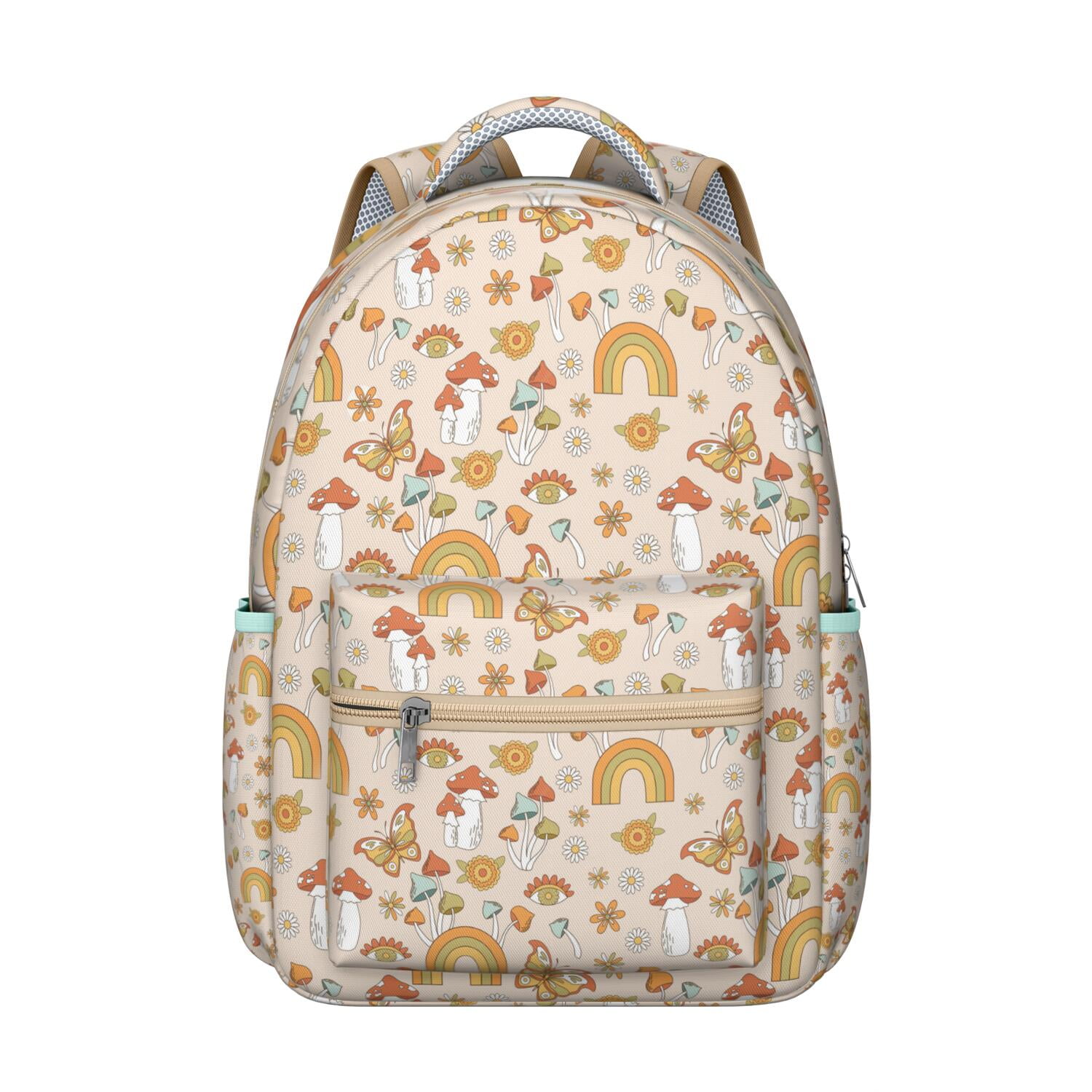 Trippy Mushroom Backpack Boho Psychedelic Magical Forest and Woodland ...