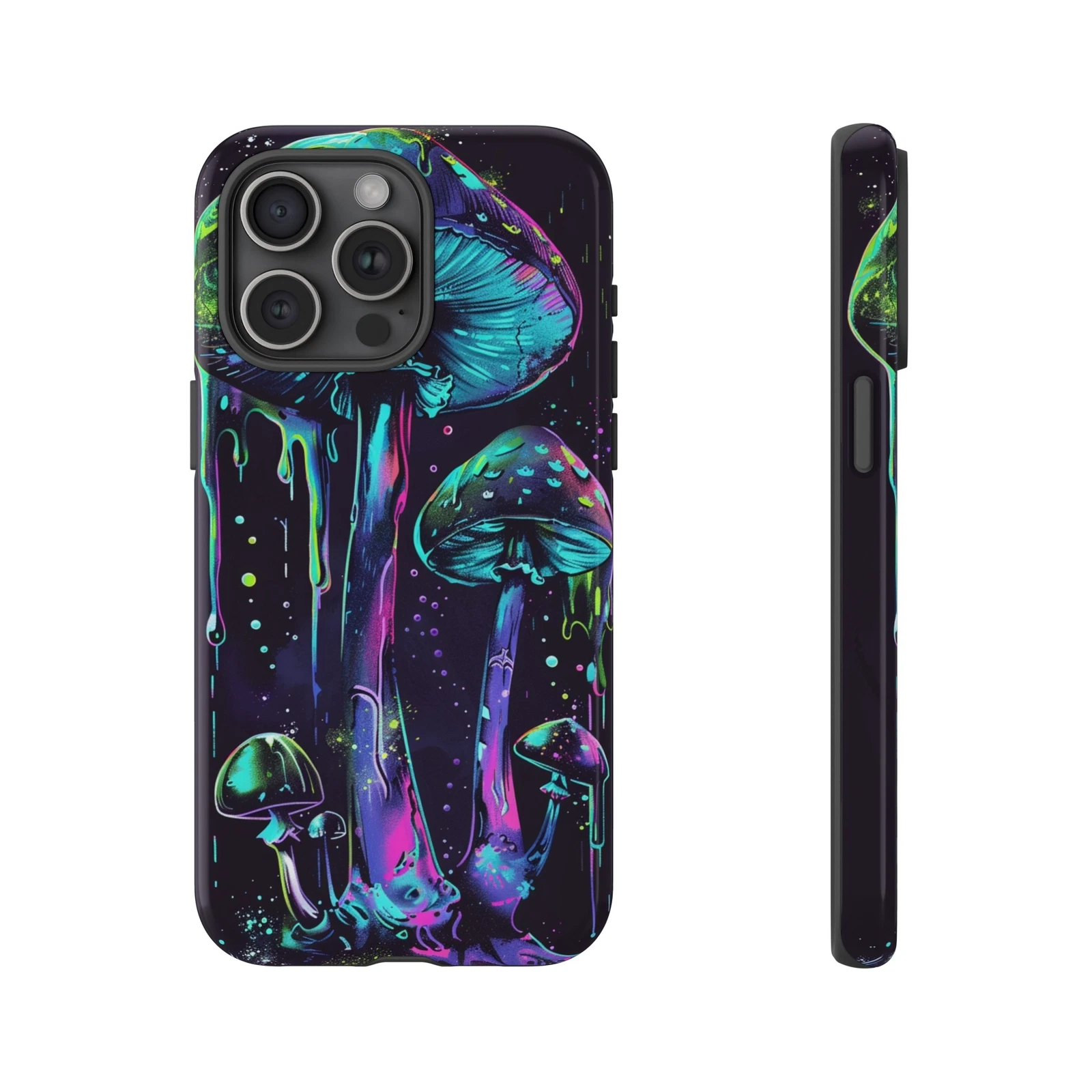 Trippy Mushroom Forest Drip Art iPhone Case 17 to 11 Pro Max - Walmart.com