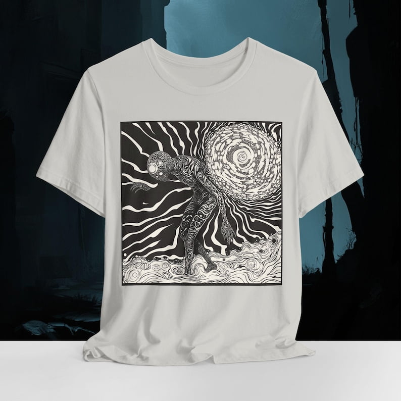 Trippy Shirt – Psychedelic Emo Gothic Dark Aesthetic Dystopian Vortex ...