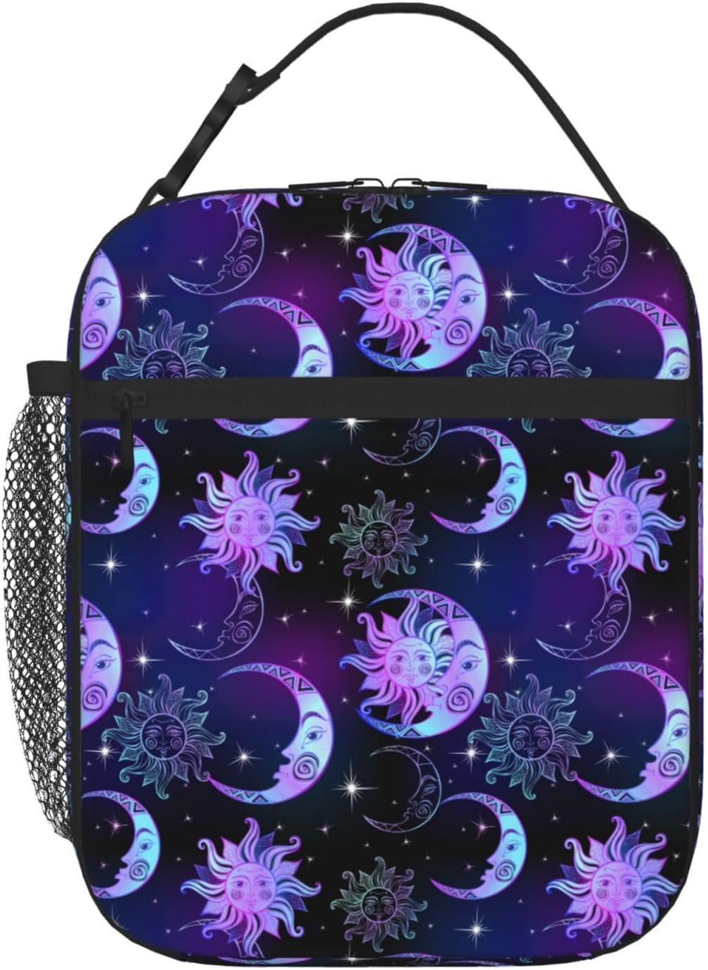 Trippy Sun Moon Stars Lunch Bag Double Insulated Water-Resistant ...