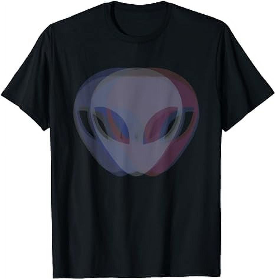 Trippy alien face for Techno Rave EDM Music Festival style 3 T-Shirt ...